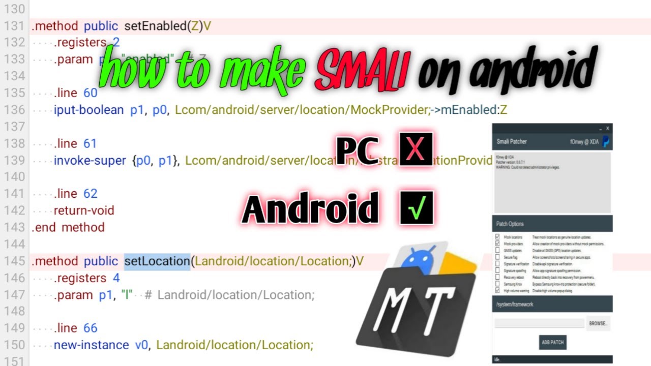 TUTORIAL || Cara Membuat Smali Patcher Tanpa PC | Gopatner Grab Shopee ...