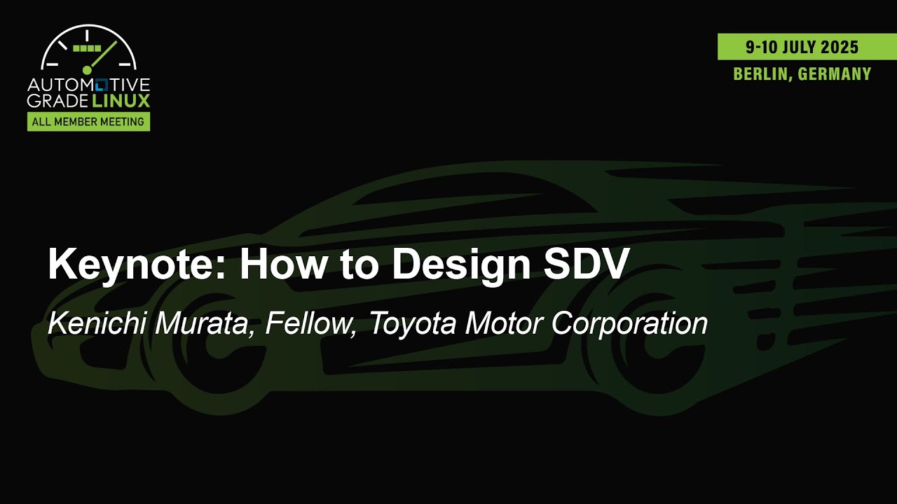 Keynote: How to Design SDV - Kenichi Murata, Fellow, Toyota Motor ...