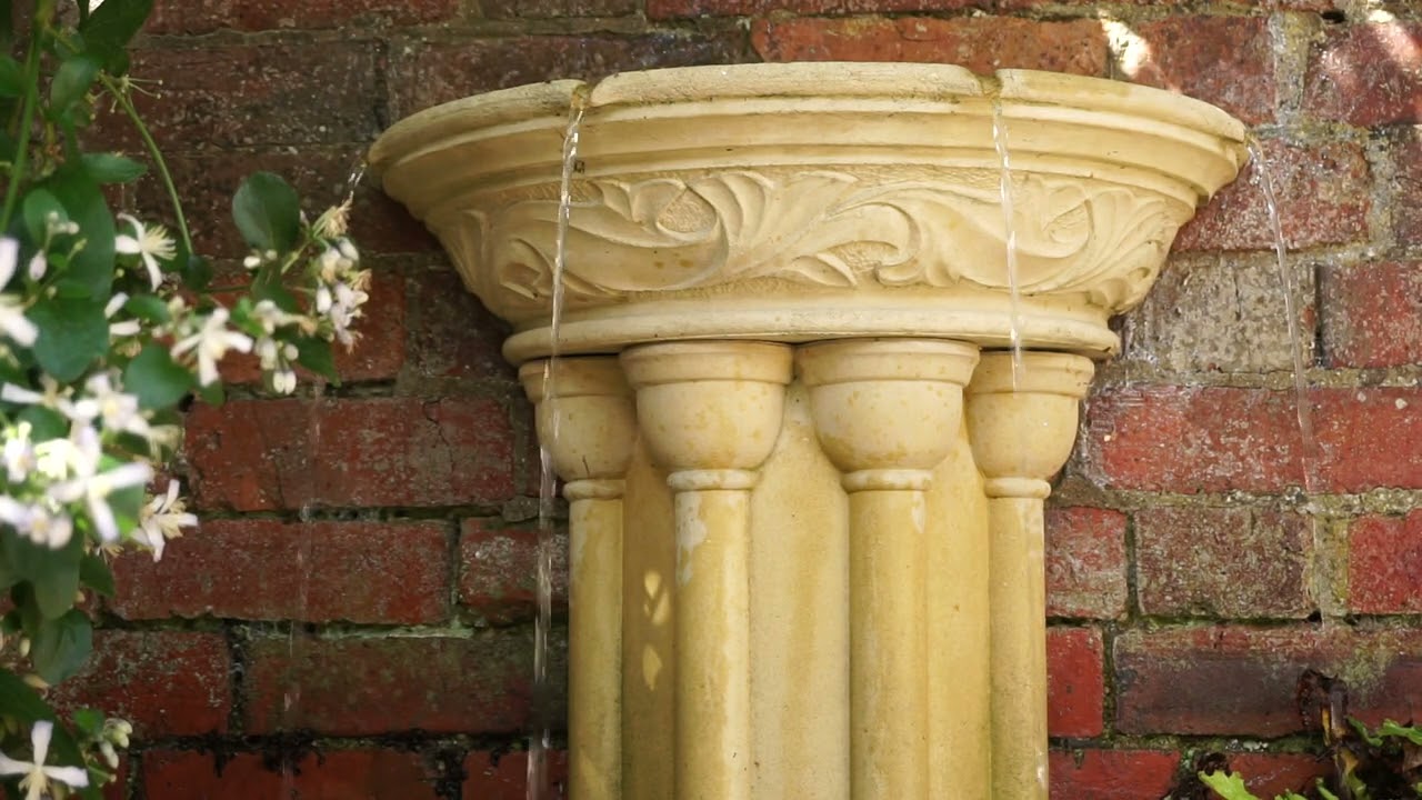 Product Demo Close Up: Haddonstone Bayeux Wall Fountain - YouTube
