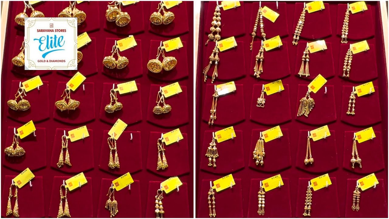 Saravana Stores Elite Earring Attachment Collections | Jimikki ...