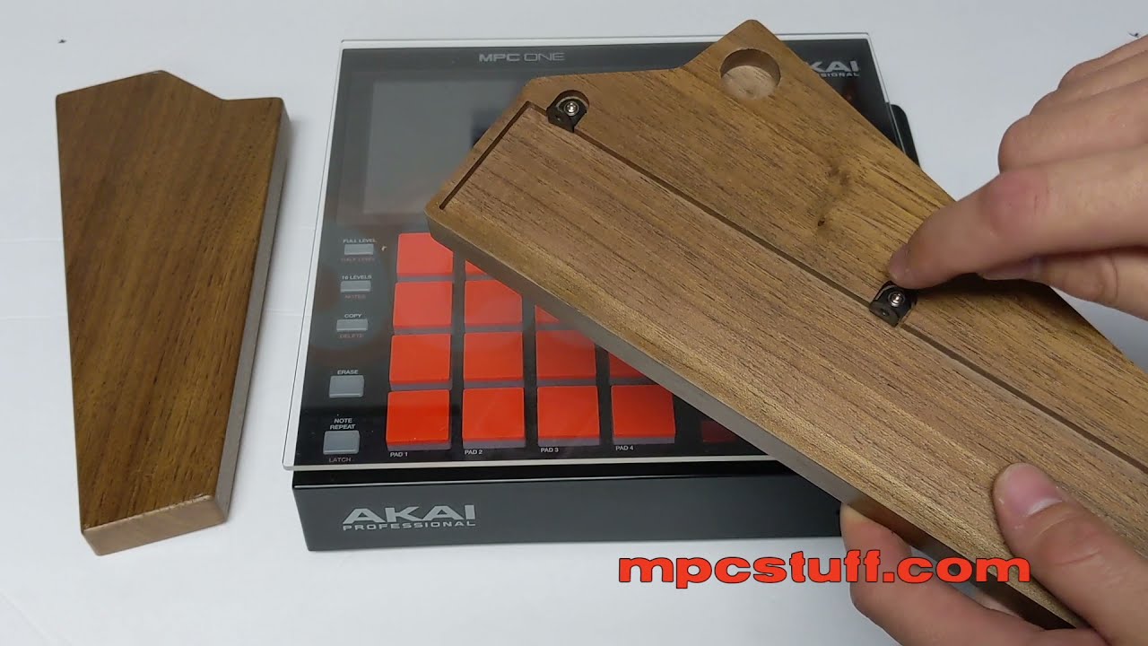 Akai MPC One - Wood Panel Tilt Stand Install - MPCstuff.com - YouTube