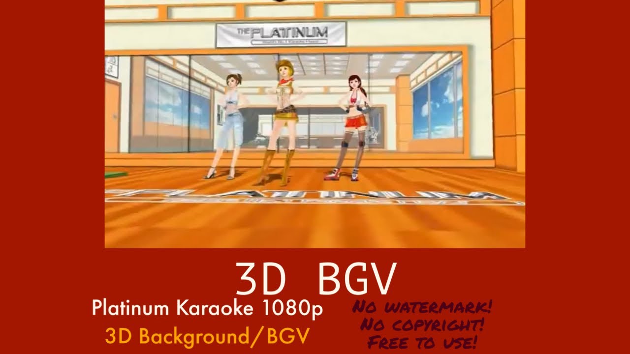 Platinum Karaoke 1080p 3D Background Stage: Gym (Free To Use) - YouTube