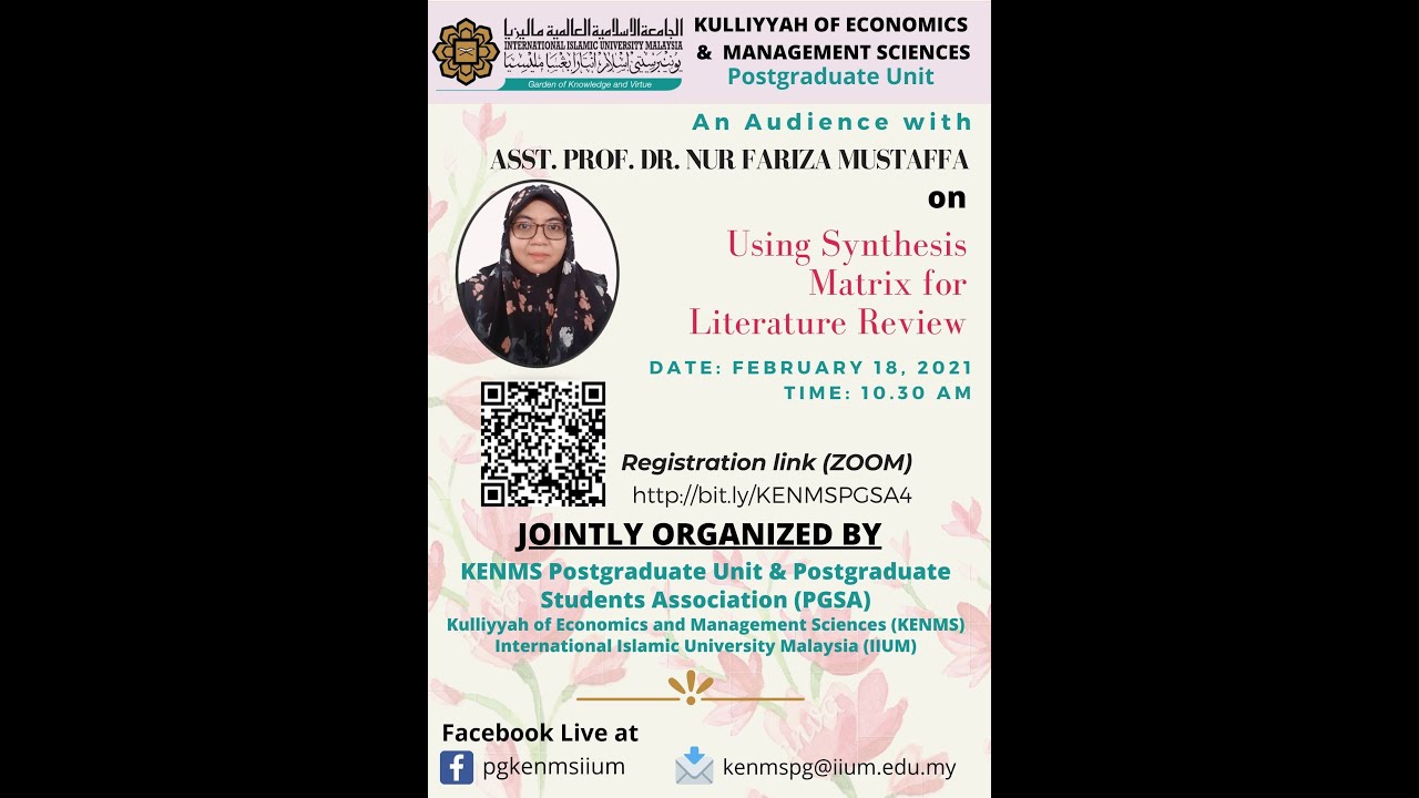 Usefulness of Synthesis Matrix for Literature Review in your research ...