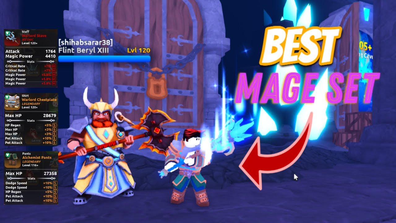 Best Mage Set in Dungeon Heroes || Insane Damage + Survival! 🔥🔥 - YouTube