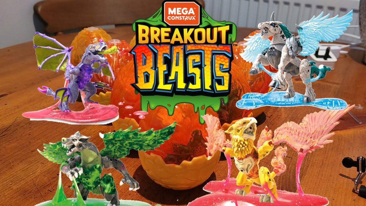 Mega Construx Breakout Beasts Series 4 (full set) - Toy Review - YouTube