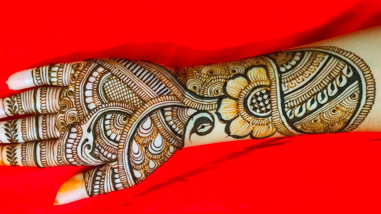 Full hand Mendini design|Bharwa mehndi design|mehdi ka design|mahadir ...