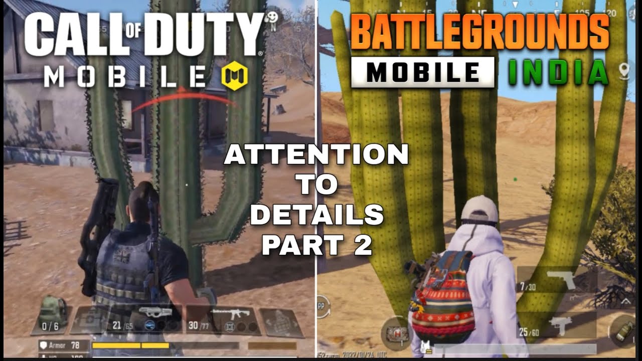 BGMI vs CODM : Attention to Details Comparison #2 - YouTube