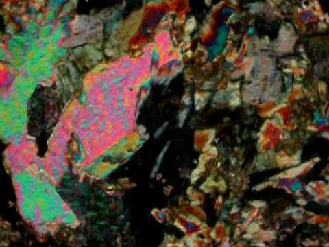 Optical Mineralogy pleochroism glaucophane 3 - YouTube