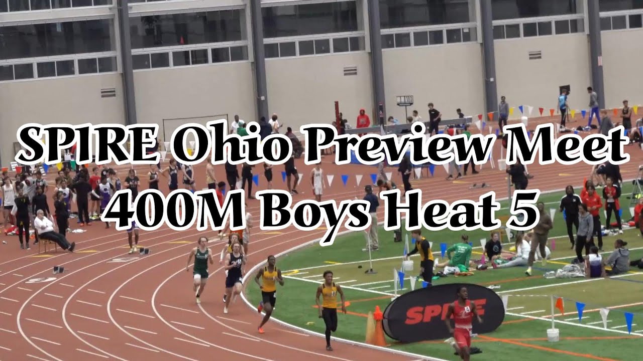 400M Boys Heat 5 SPIRE Ohio Preview Meet - YouTube