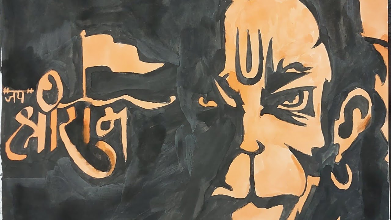 How to draw Hanuman Drawing - YouTube