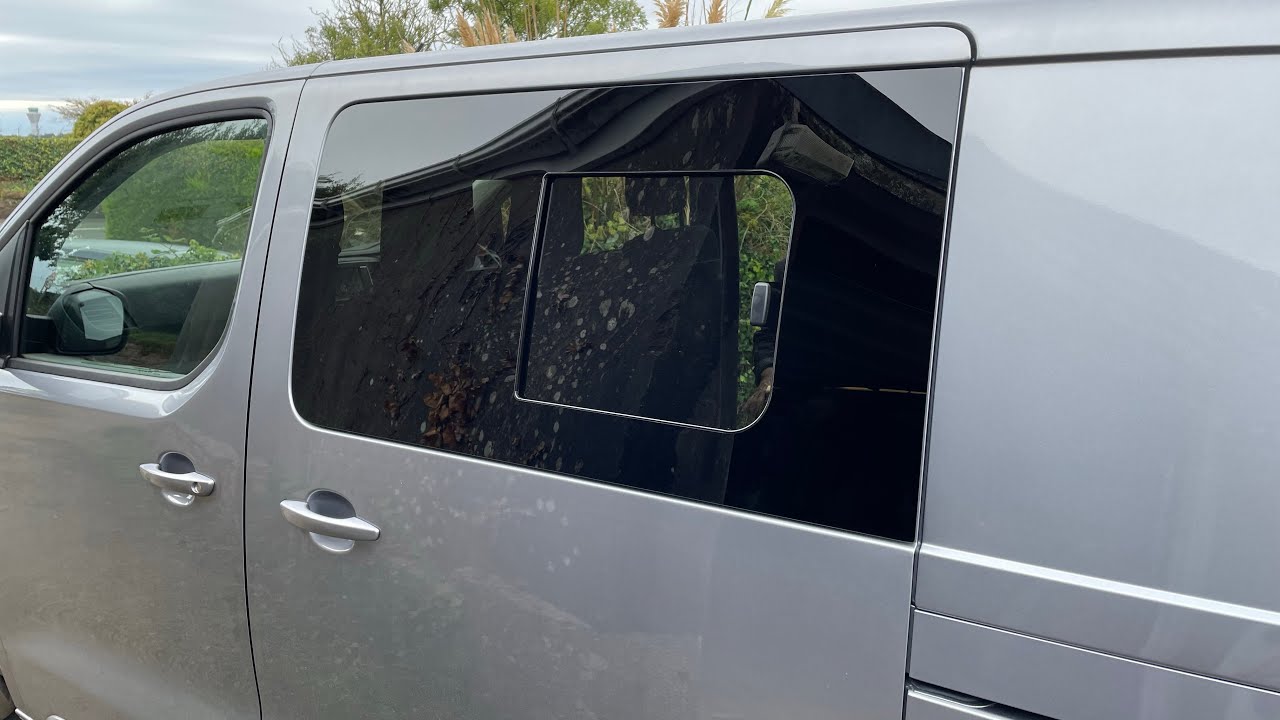 Replacing Citroen Dispatch side windows - YouTube