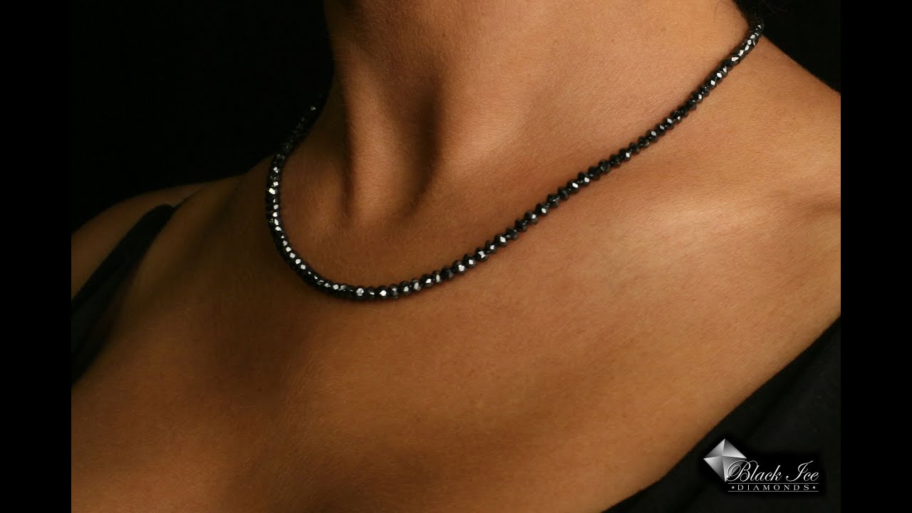 Black Ice™ Diamonds natural black diamond necklace - YouTube