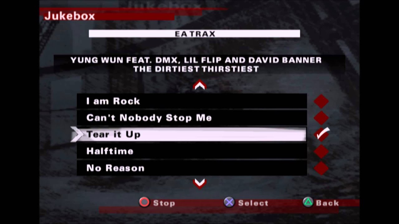 Yung Wun feat. DMX, Lil' Flip and David Banner - Tear it Up (NFL Street ...