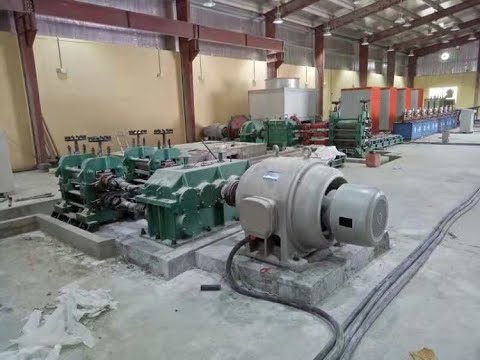 Qatar Big diameter rebar process as small rebar production line - YouTube