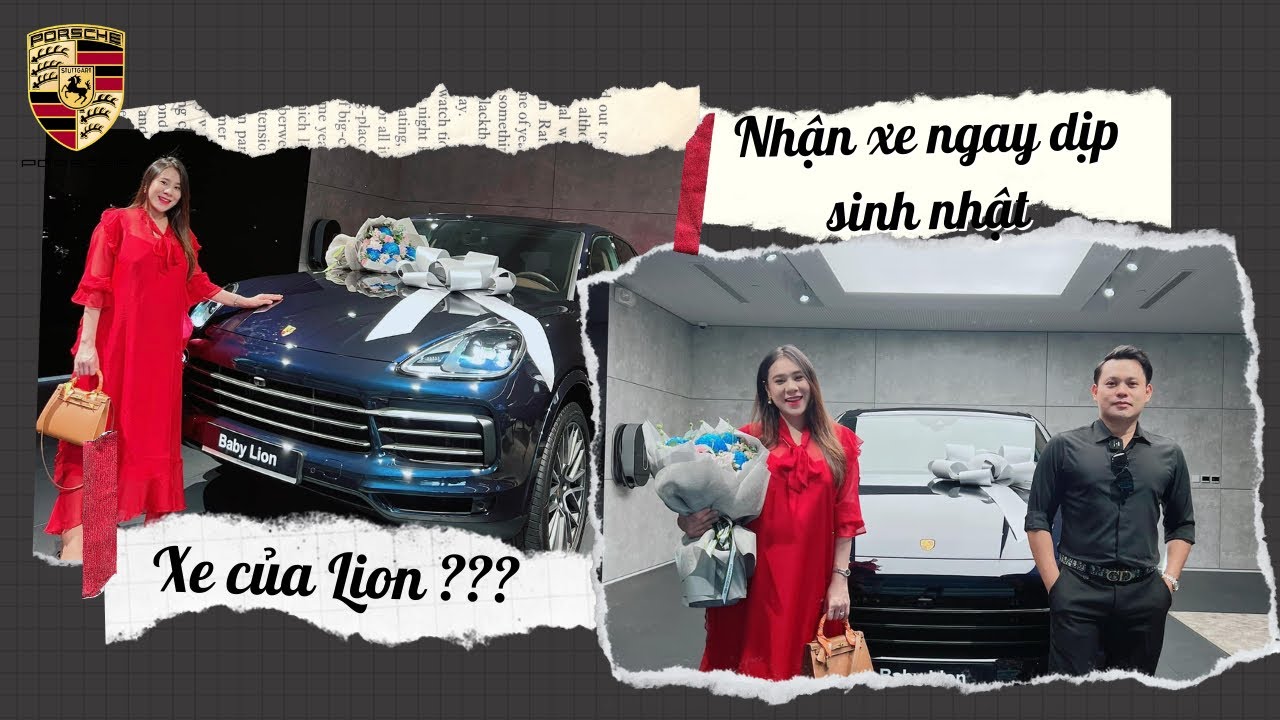 Xe mới về kịp lúc Lion ra đời, và nhận xe đúng ngày sinh nhật của Trâm ...