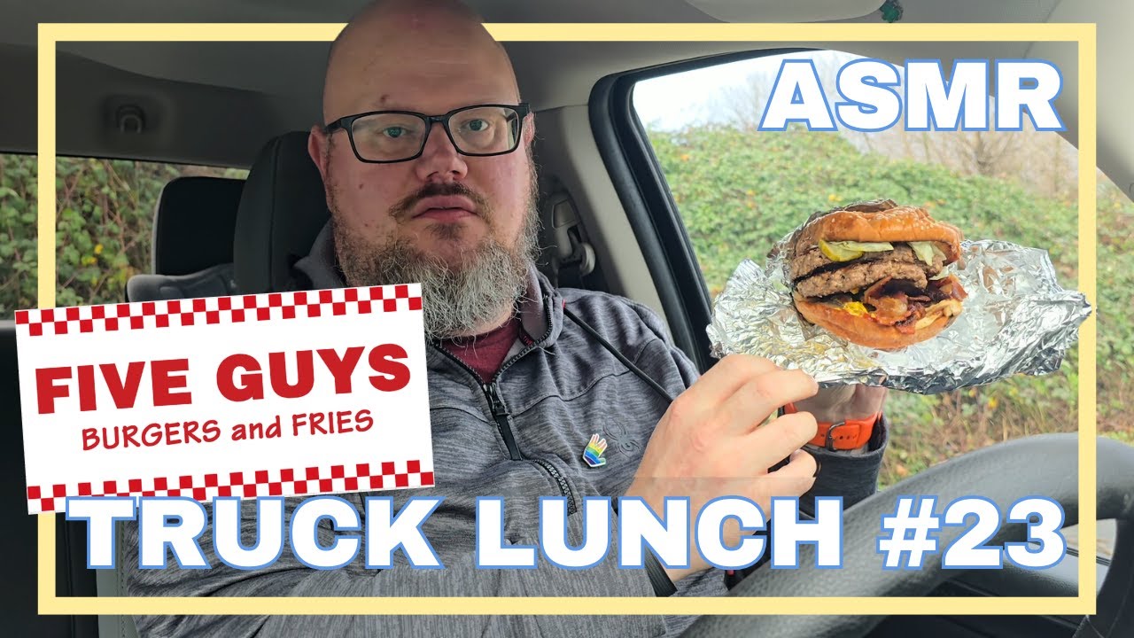 ASMR: Five Guys Burger Mukbang Lunch! - YouTube