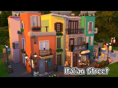 Italian Street 🇮🇹 || Speed Build || The Sims 4 - YouTube