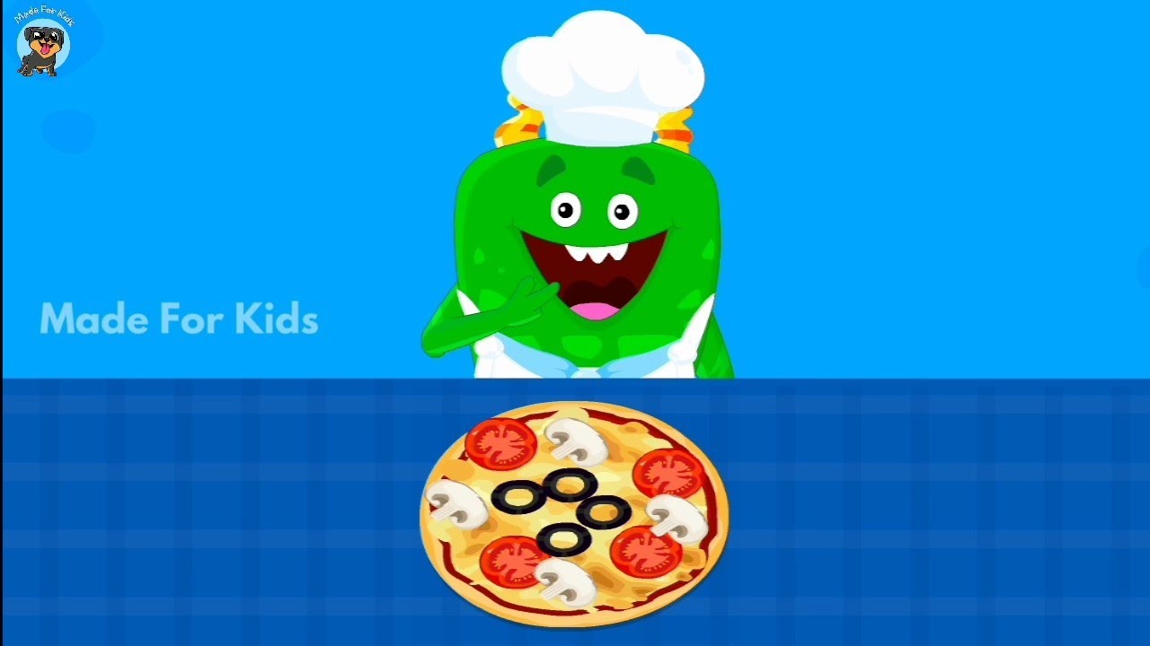 classic pizza cooking game part 1 kids cartoon education entertainment ...