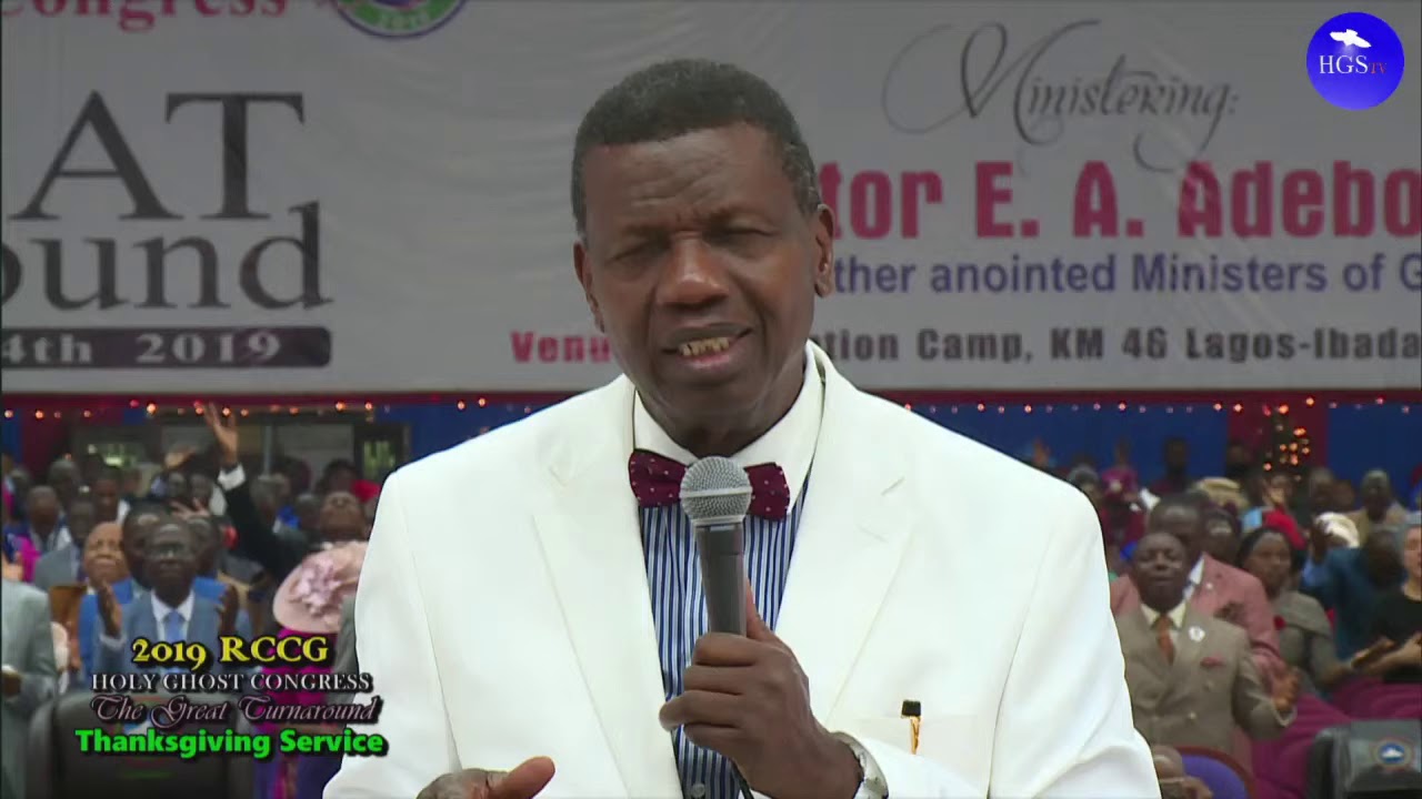 PASTOR E.A ADEBOYE RCCG 2019 CONGRESS PRAYER - YouTube