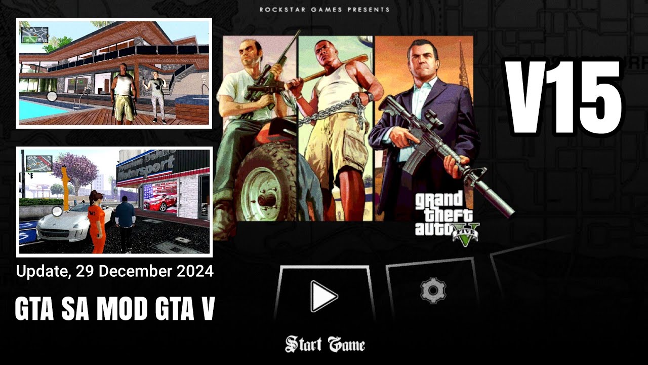 RILIS! GTA SA FULL MOD GTA 5 ANDROID V15 GRAPHICS ULTRA HD TERBAIK 2025 ...