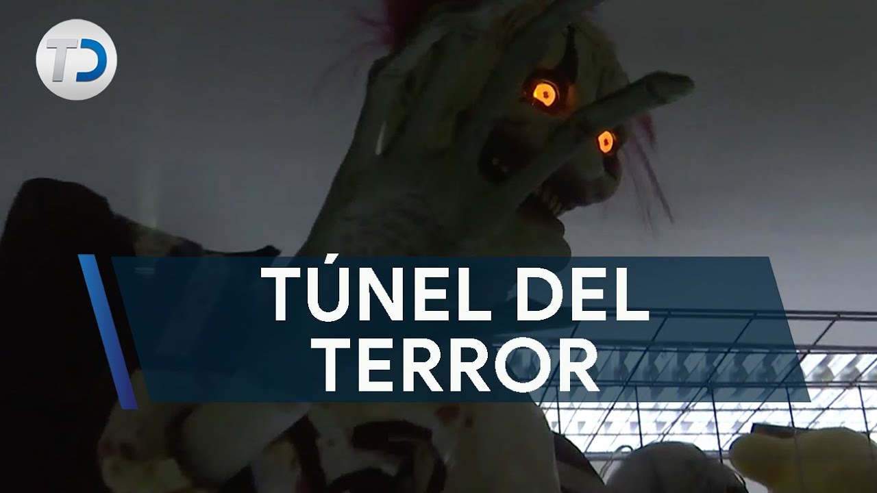 El túnel del terror en Torreón genera suspenso y horror - YouTube
