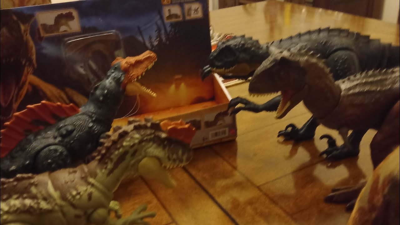 Siamosaurus y Yangchuanossurus VS Carnotaurus y Scorpios rex - YouTube