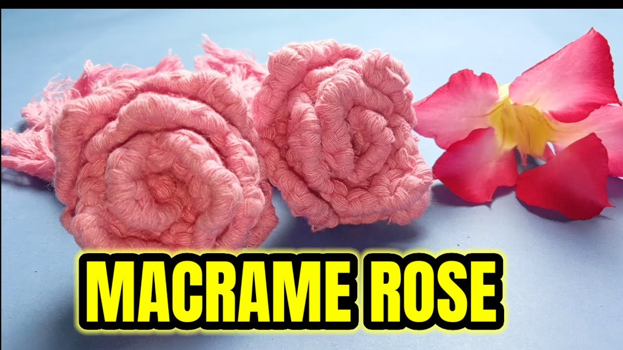 Macrame Rose Flower | Macrame Flower - YouTube