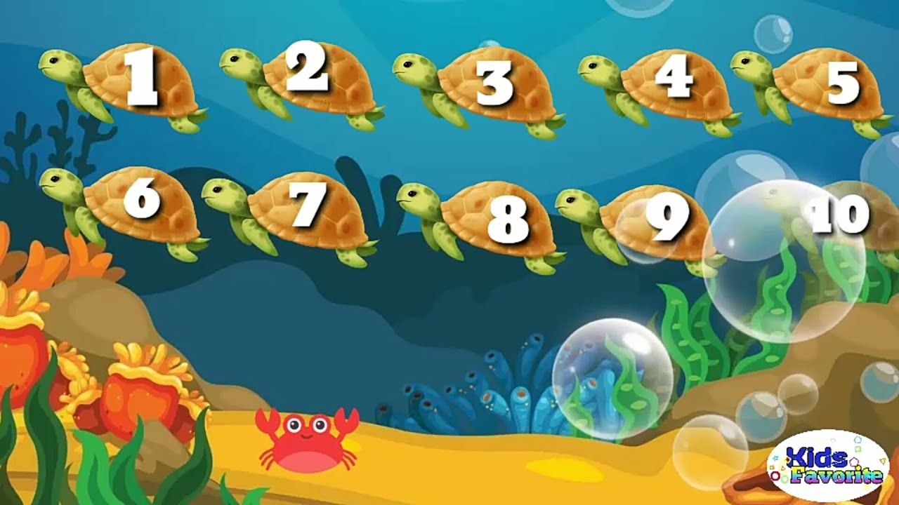 Let's count the turtles under the sea +Kids more Nursery rhymes ...