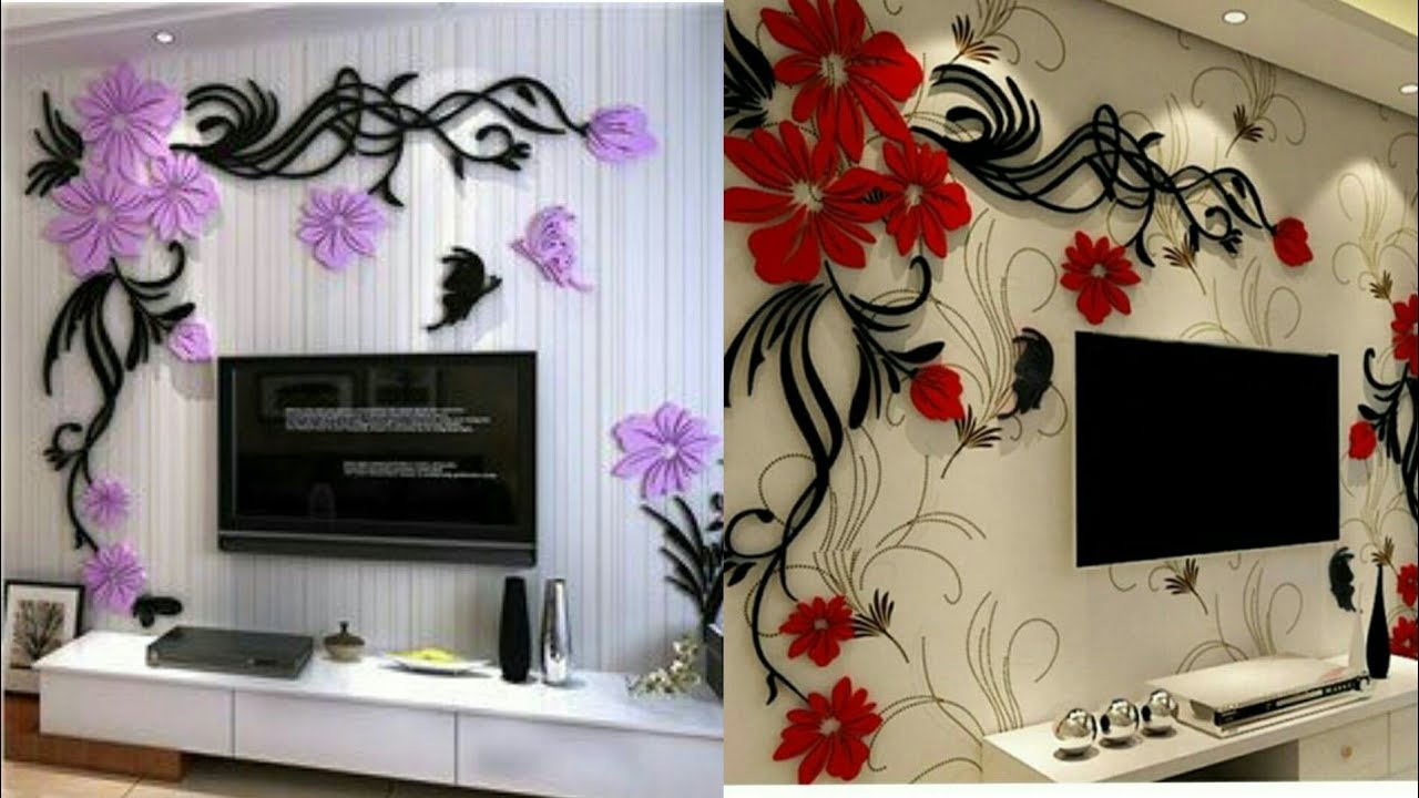 Very beautiful and stylish new wall sticker designs ideas - YouTube