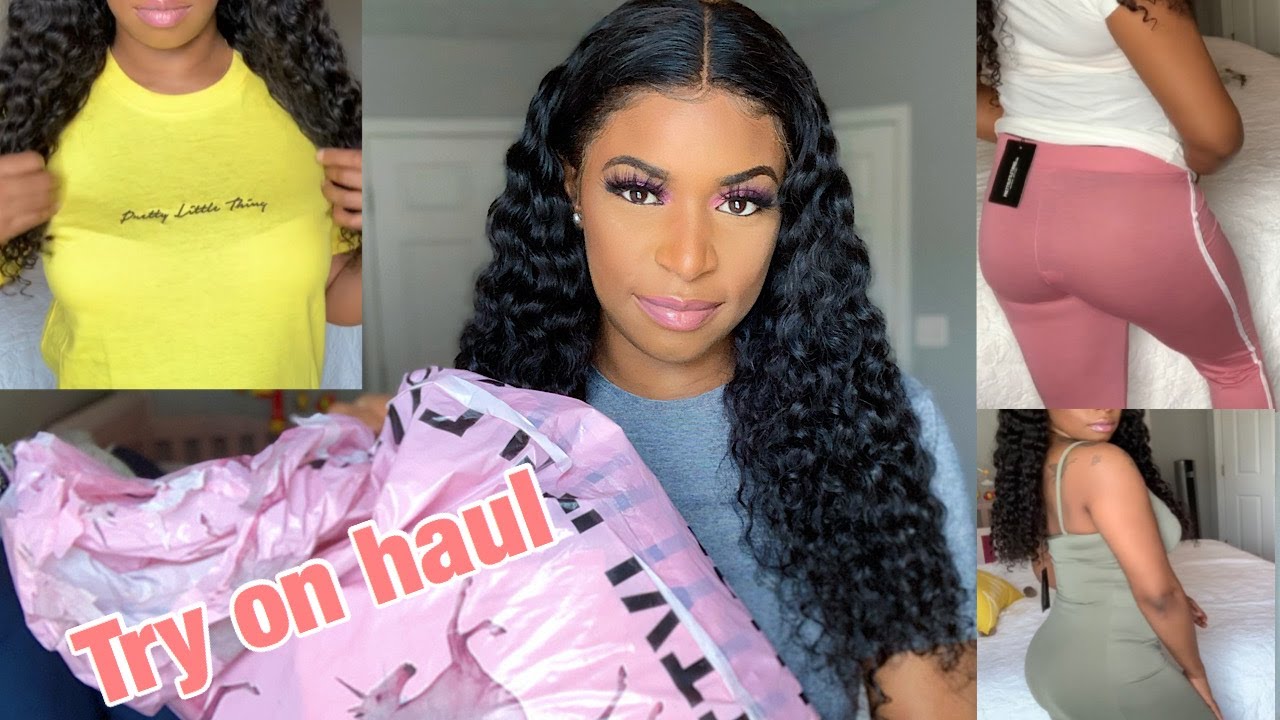 Pretty Little Thing Try On Haul | Jeans , Dresses, Leggings, ETC - YouTube