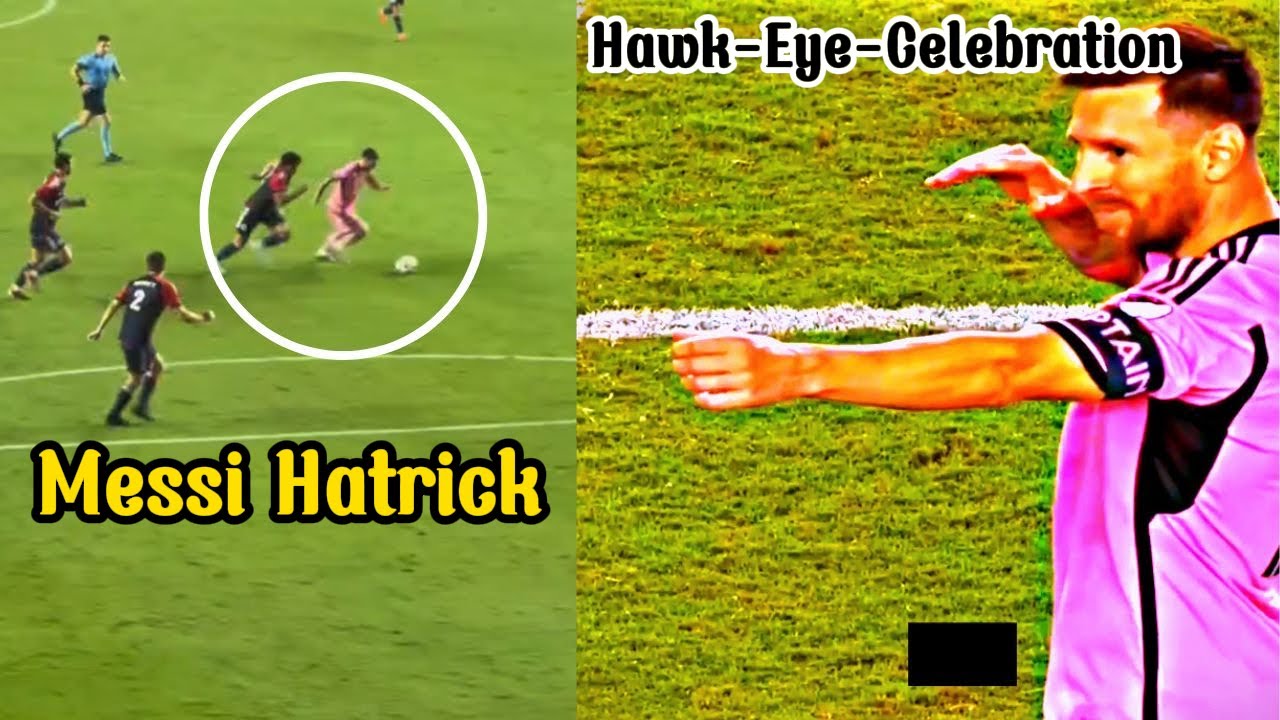 Messi first hatrick for Inter miami in inter miami Vs new england match ...