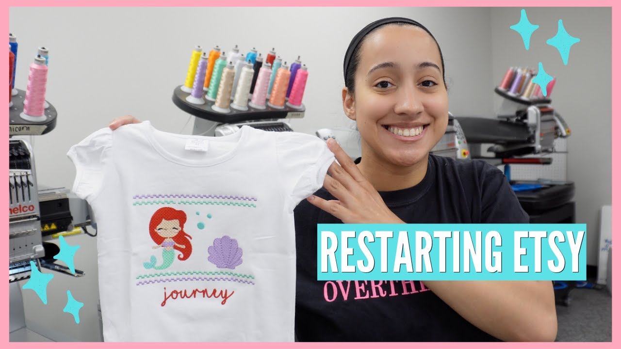 Starting My Etsy Shop All Over | Etsy Business Vlog - YouTube