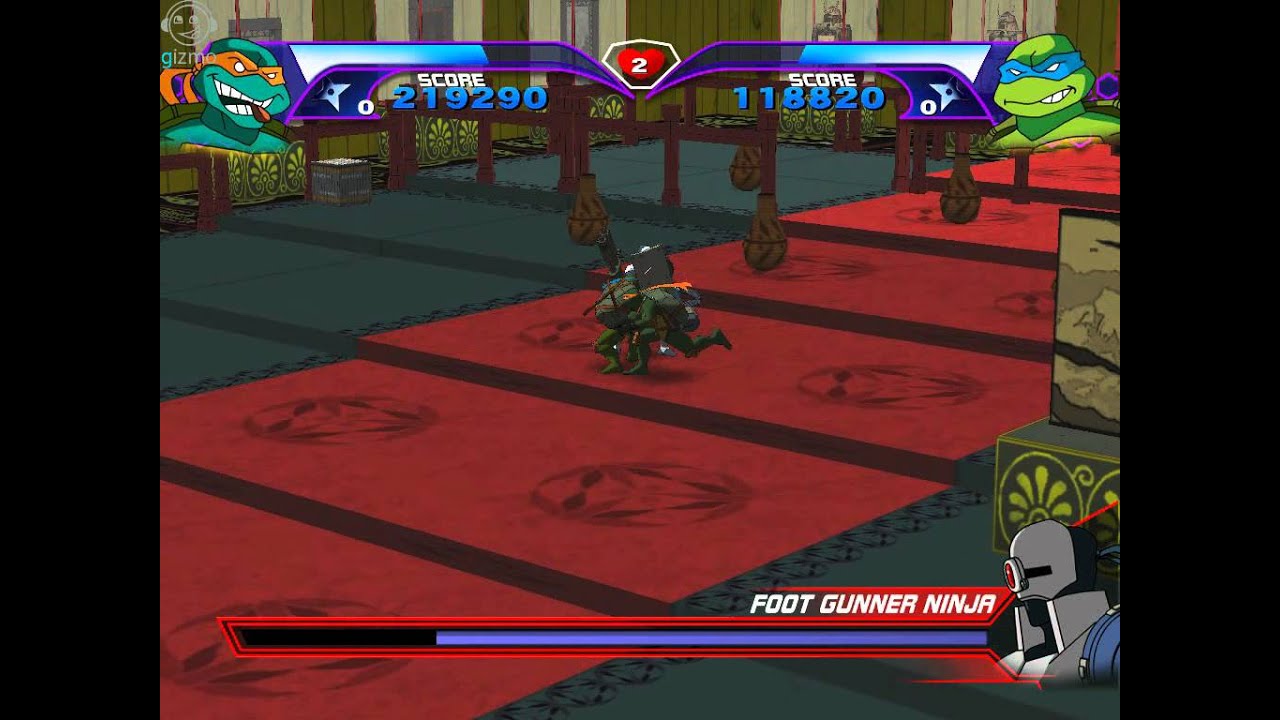 TMNT 2003 Walkthrough Stage 4 Tengu Area 5 Japanese Art Exhibit - YouTube