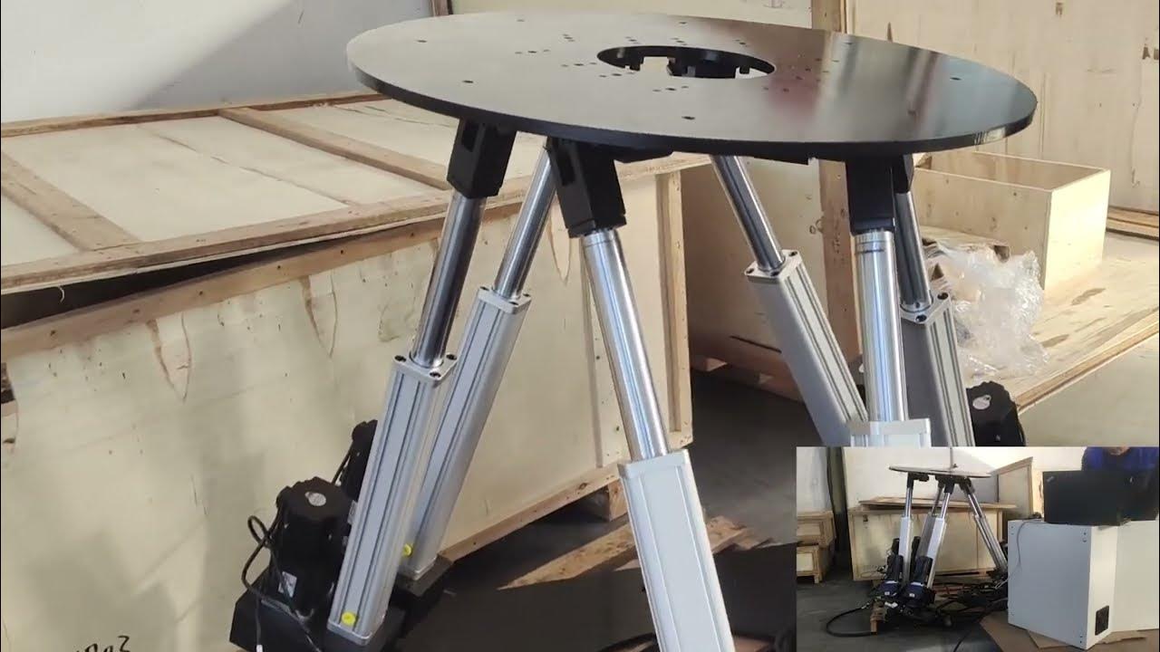 6 DOF simulator stewart platform for TATA from India - YouTube