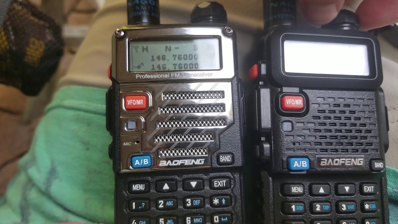 Baofeng Rd-5r vs Uv-5r audio comparison Nagoya na-771 radioddity - YouTube