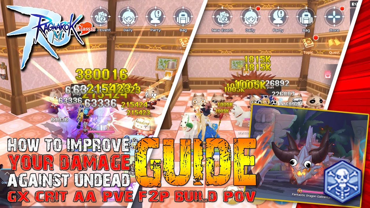Ragnarok M: Classic How to Improve your Damage Against Undead Guide GX ...