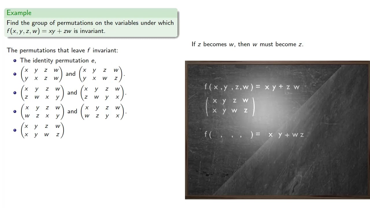 (Non)Symmetric Functions - YouTube
