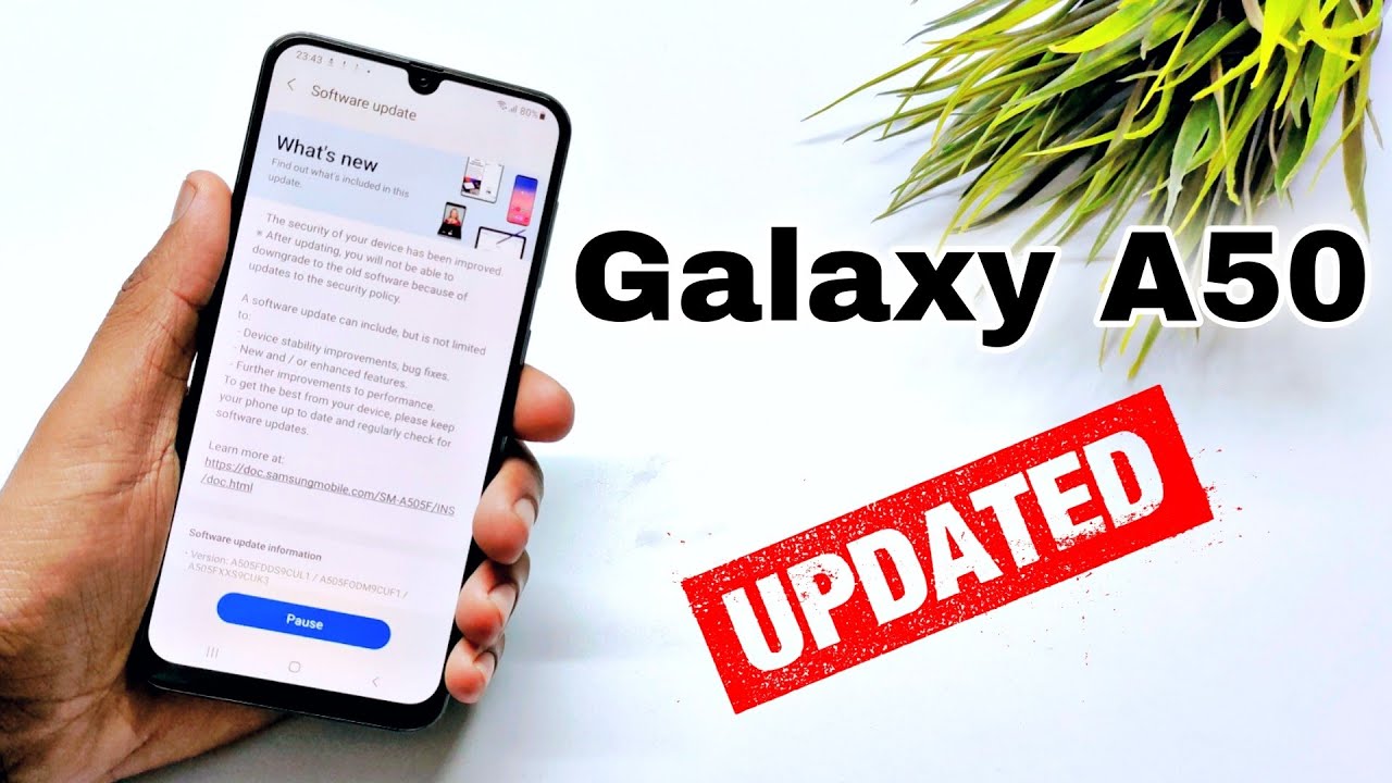 Samsung Galaxy A50 New Update | Big Update What's New 🔥🔥🔥 - YouTube