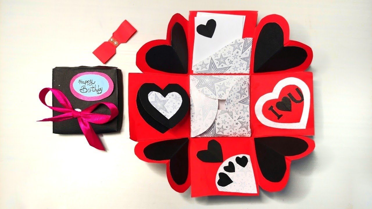 Explosion Box for beginners | How to make explosion box | Handmade ...