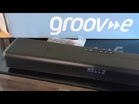 Groov-e Soundbar 110 watt GV-SB04 - Bluetooth Setup Test Review - YouTube