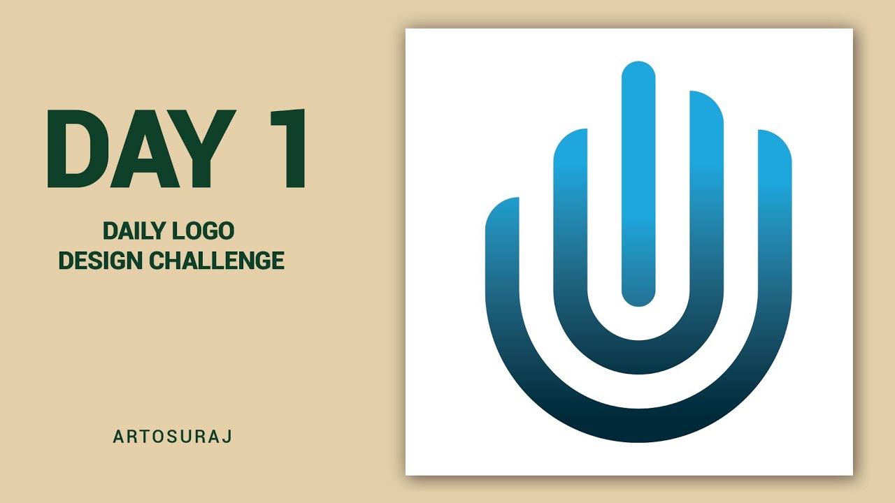 logo Design challenge Day 1 / on adobe illustrator - YouTube