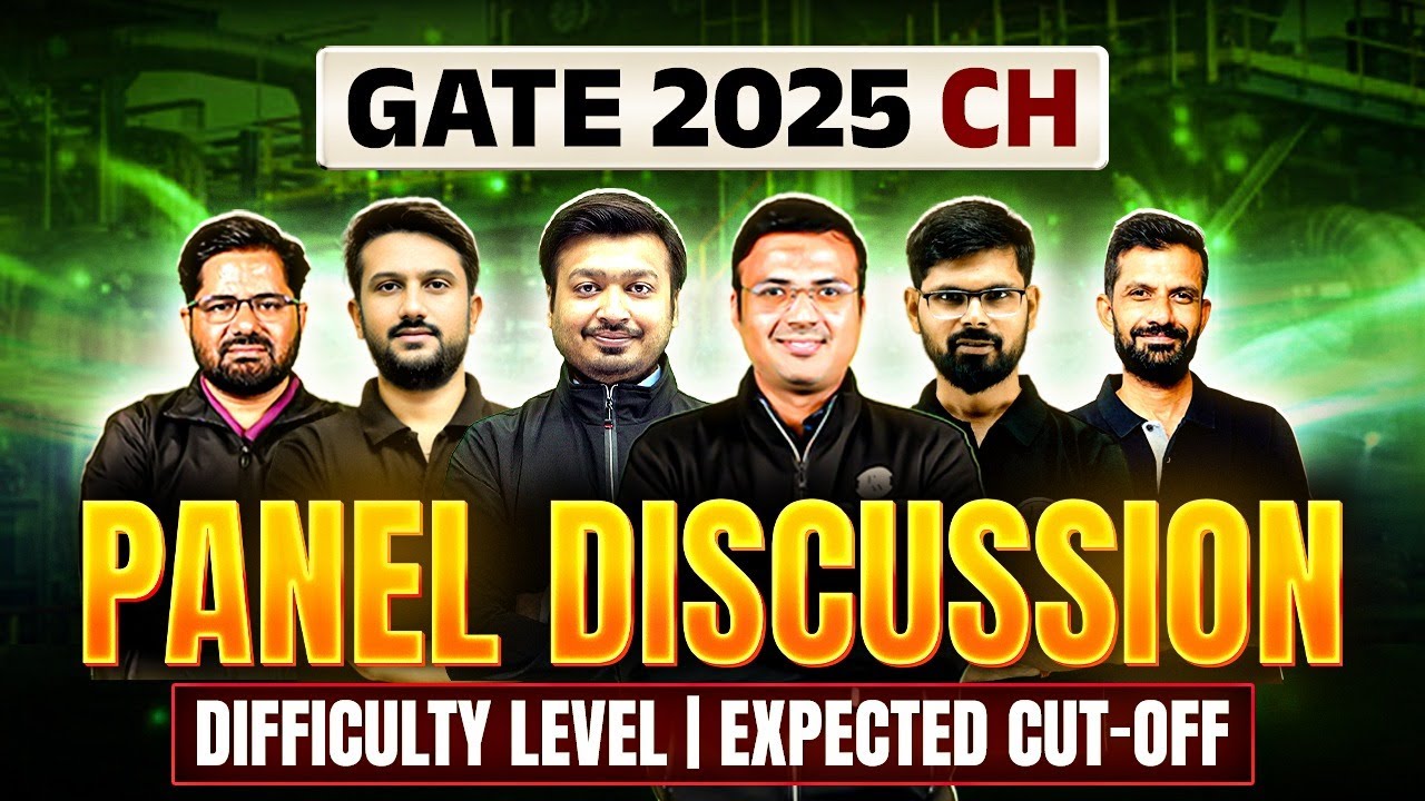 GATE 2025 Chemical Engineering Expected Cut-Off | Difficulty Level ...