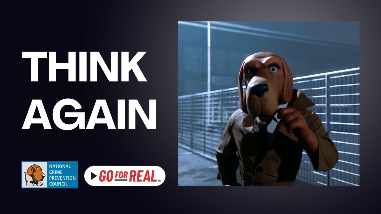 Think Again - McGruff the Crime Dog PSA (2023) - YouTube