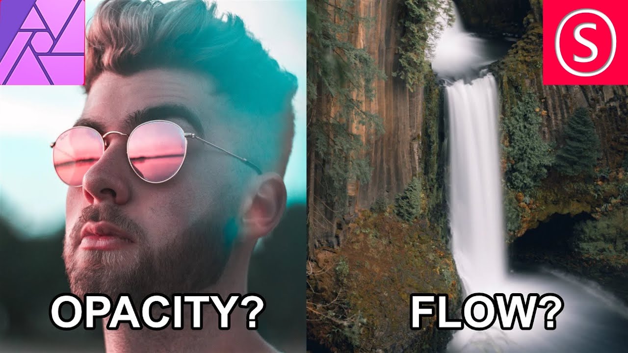 Opacity vs Flow - Affinity Photo Tutorial - What is the difference? - YouTube