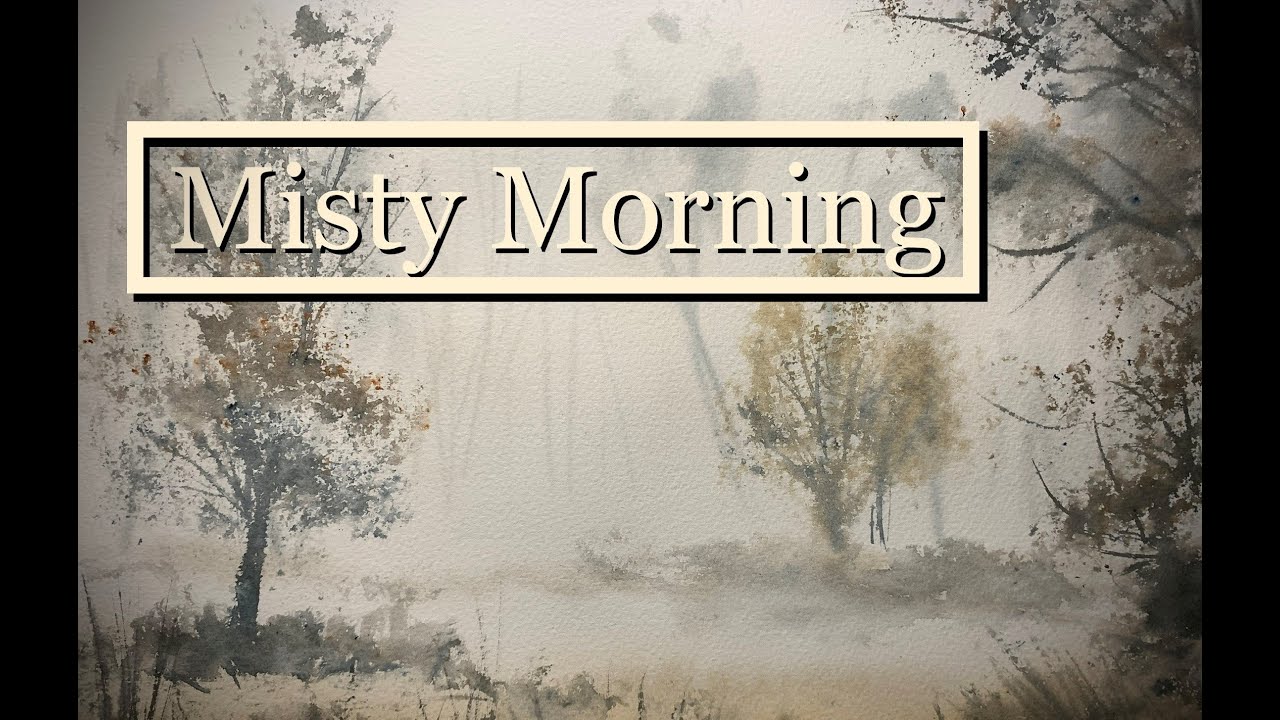 Paint Mist in Watercolour / Cling Film for The Trees !!! - YouTube