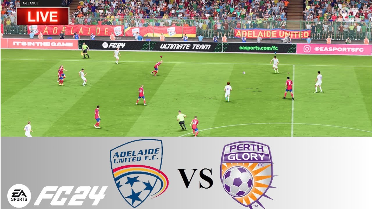 Adelaide United vs Perth Glory | Australian A-League Men | FC24 ...