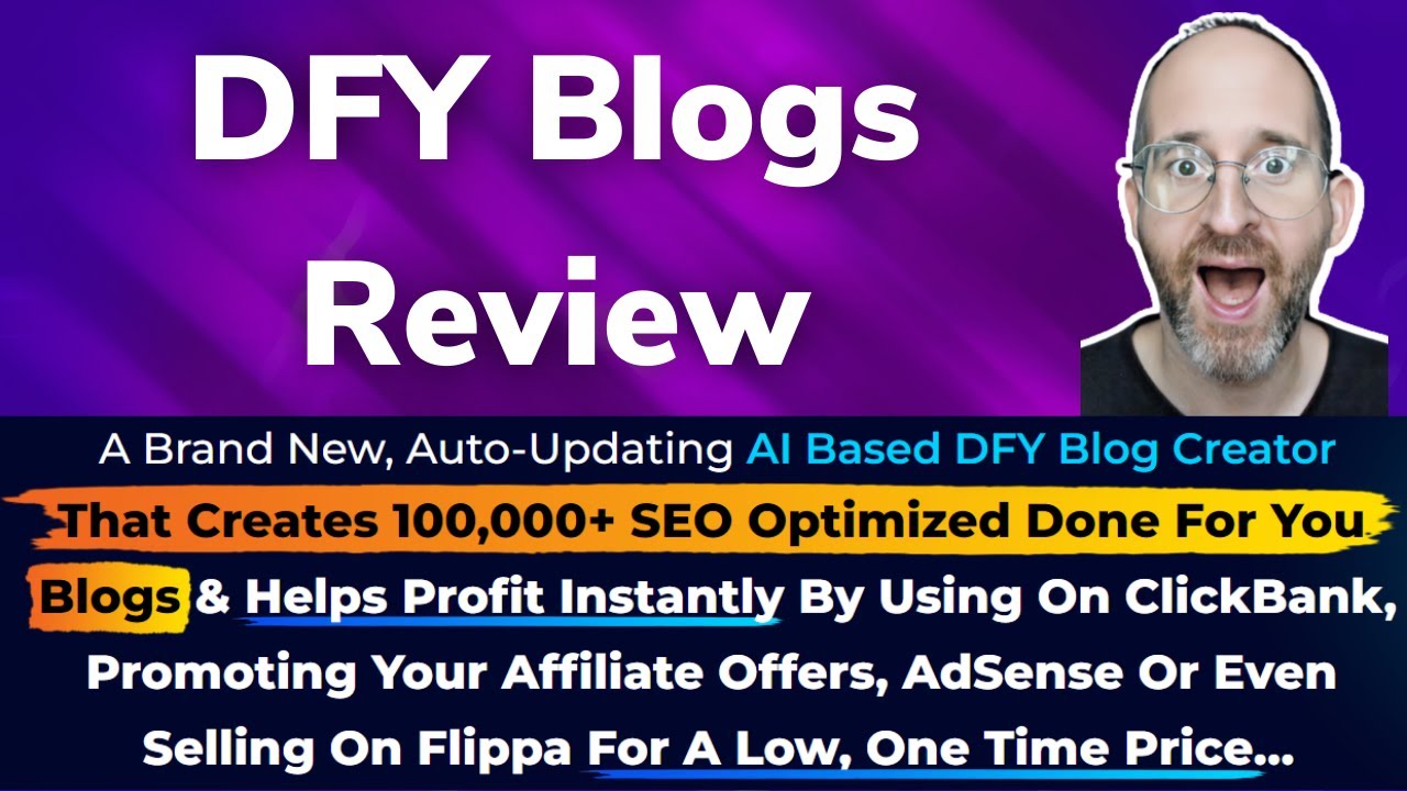 DFY Blogs Review - YouTube