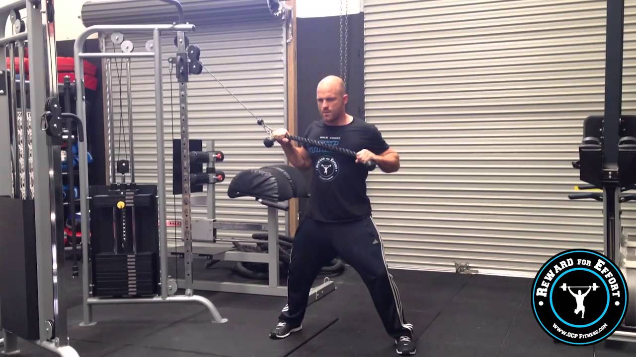 Standing Cable Chop - YouTube