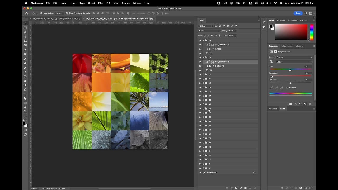 1B 3 Saturation Grid Setup - YouTube