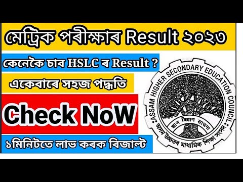 How to Check HSLC Results 2023//কেনেকৈ চাব মেট্ৰিকৰ Results?//একেবাৰে ...